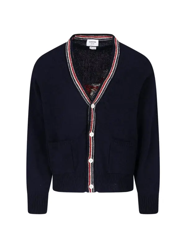 Thom Browne Merino Wool & Mohair Cardigan