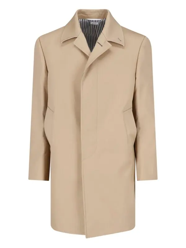 Thom Browne Cotton-lined Cupro-trim Jacket