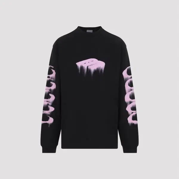 Balenciaga Long Sleeve Medium Fit Cotton T-shirt