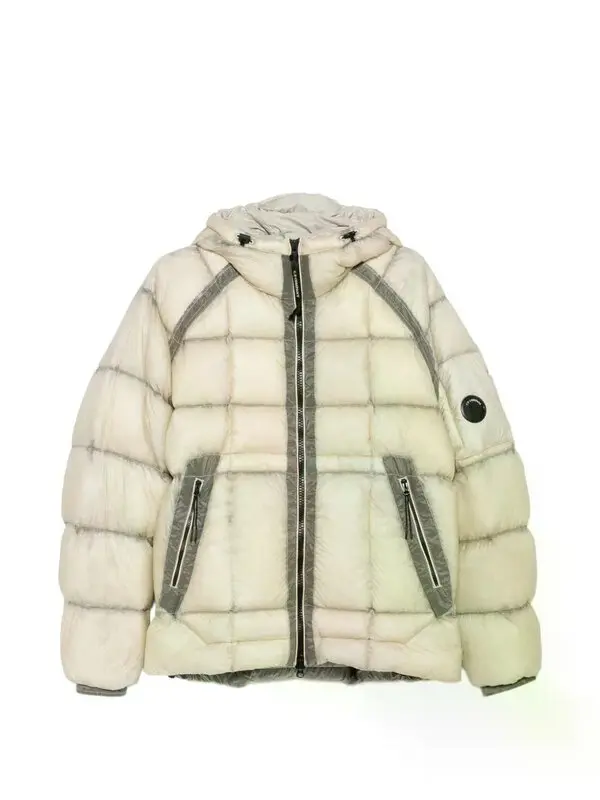 C.P. COMPANY Quilted Down Jacket With Lens Detail