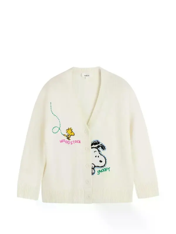 Chinti & Parker Embroidered V-neck Cardigan