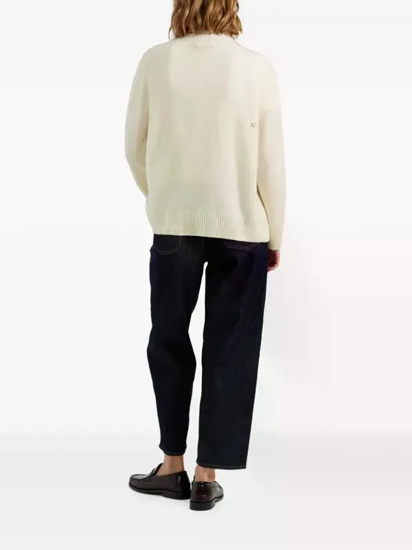 Chinti & Parker Embroidered V-neck Cardigan