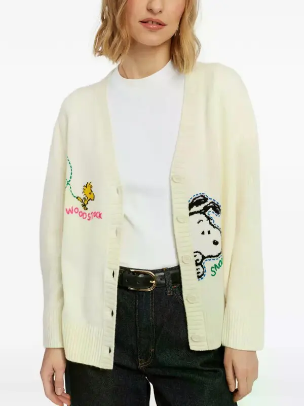 Chinti & Parker Embroidered V-neck Cardigan