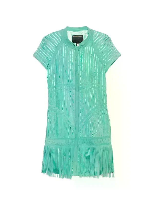 Roberto Cavalli 2000s Fringed Mini Dress