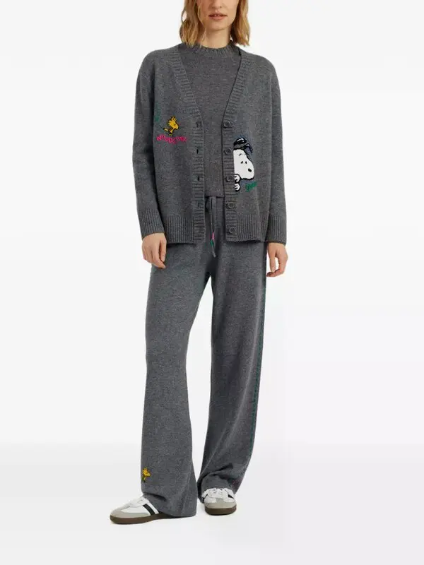 Chinti & Parker Snoopy Embroidered Cardigan
