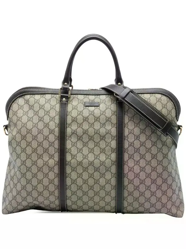 Gucci 2016-2026 Gg Supreme Travel Bag - Neutrals
