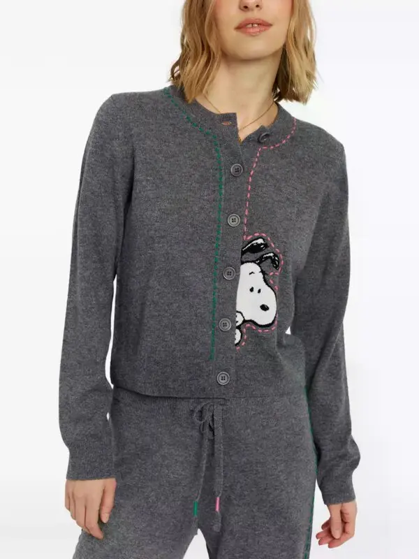 Chinti & Parker Snoopy Peep Cardigan