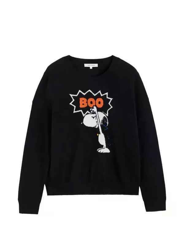 Chinti & Parker Snoopy Intarsia Wool Sweater