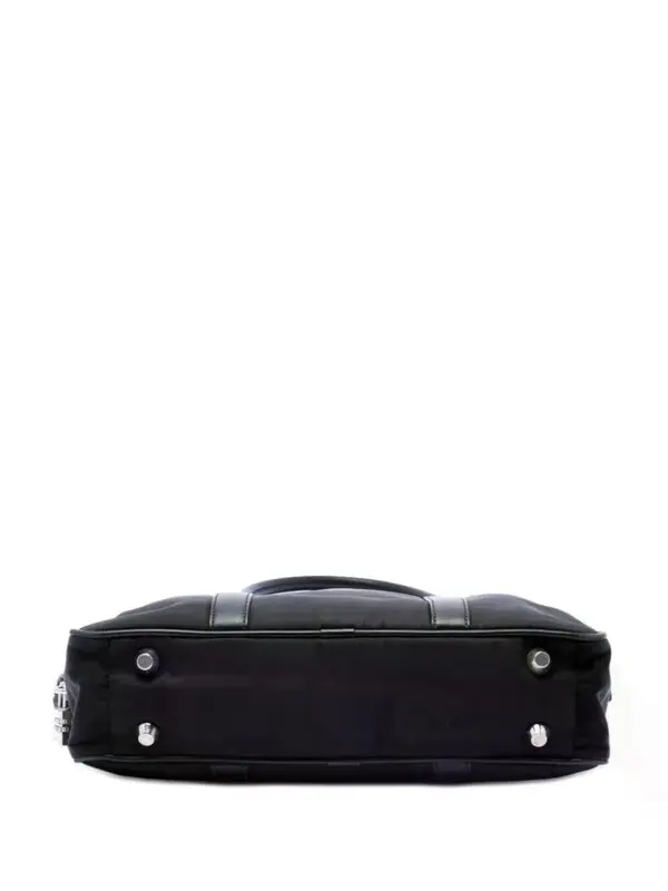 Prada Saffiano Trimmed Tessuto Business Bag