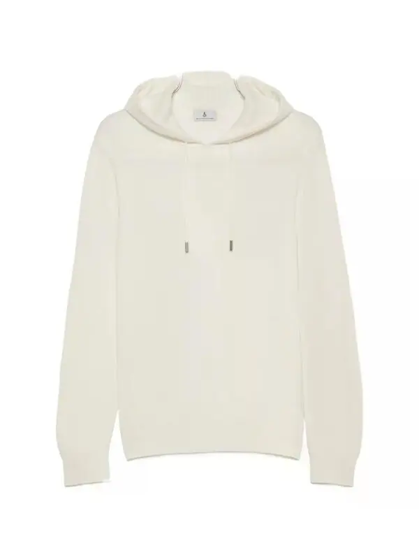 MAGAZZINO RICAMBI Ribbed Knit Drawstring Hoodie