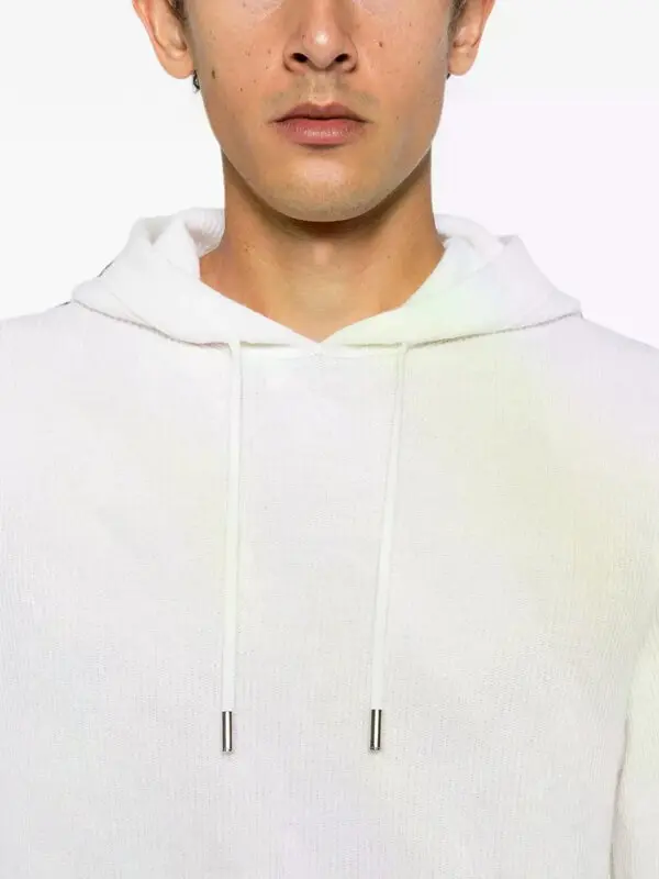 MAGAZZINO RICAMBI Ribbed Knit Drawstring Hoodie