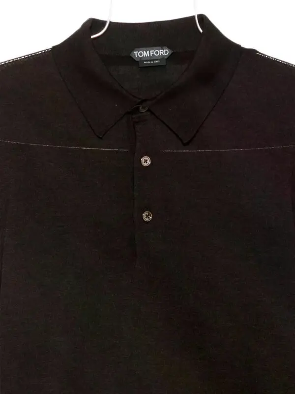 TOM FORD Long-sleeve Buttoned Polo Shirt