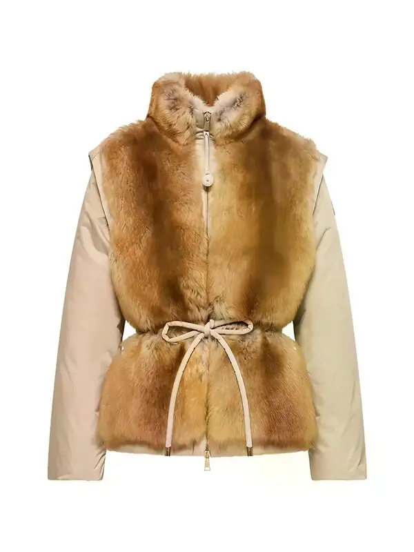 Moncler Blaireau 2-in-1 Shearling Down Jacket