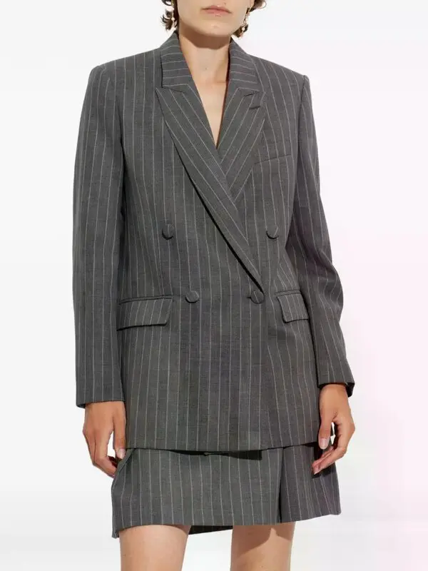 Valentino Garavani Double-breasted Pinstripe Blazer