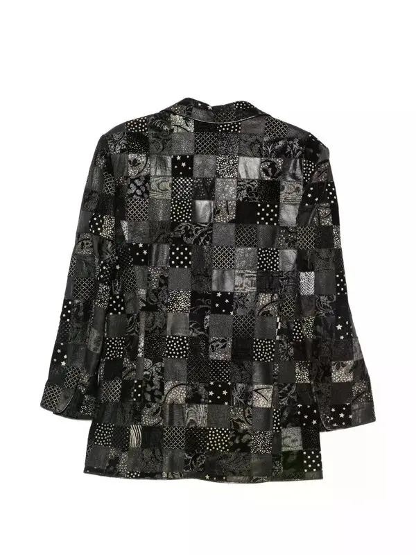Roberto Cavalli Patchwork Leather Jacket