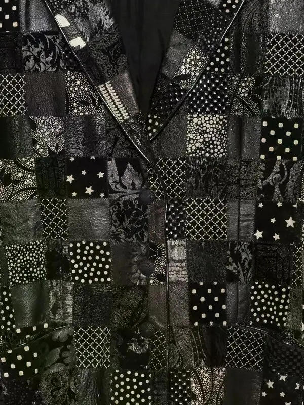 Roberto Cavalli Patchwork Leather Jacket