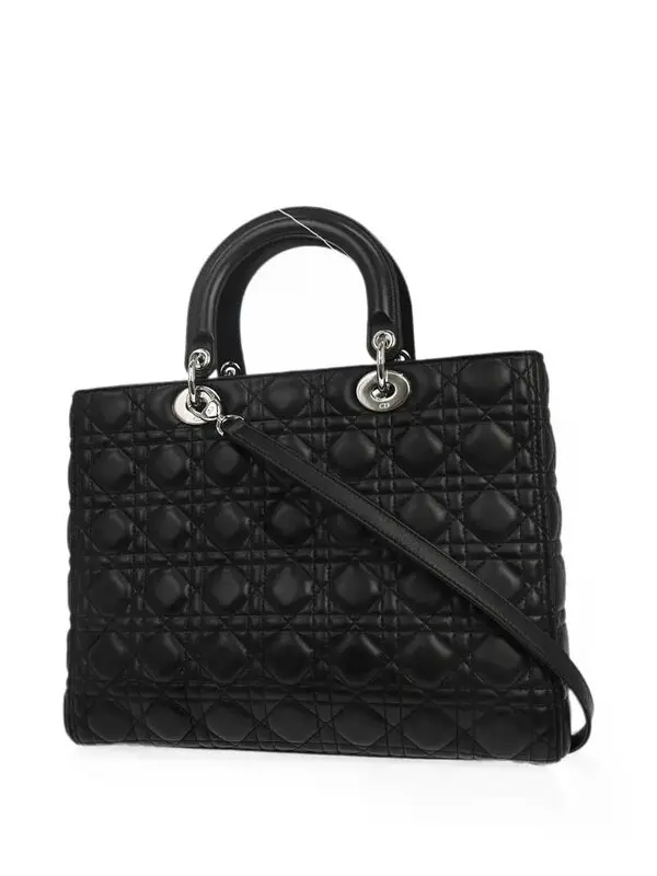 Dior Lady Tote Bag - Black