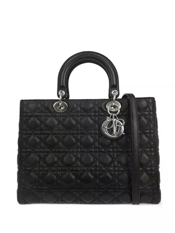Dior Lady Tote Bag - Black