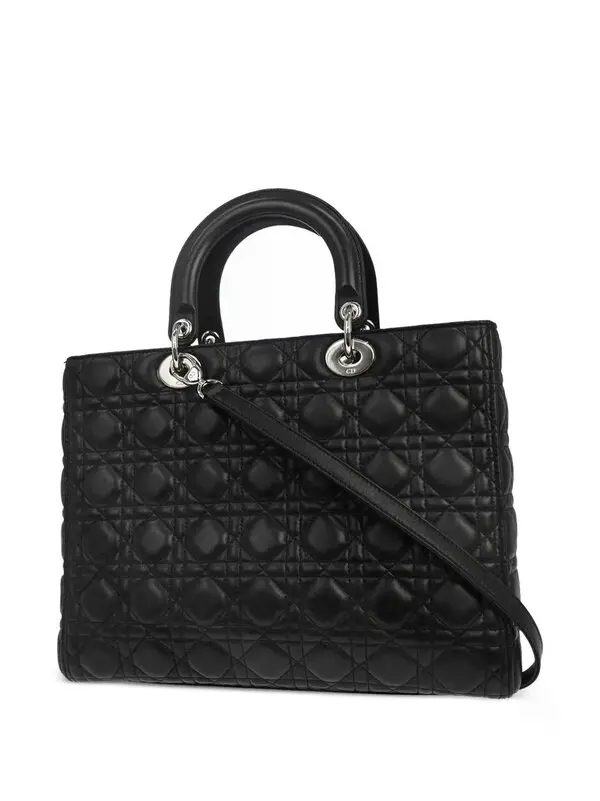 Dior Lady Tote Bag - Black
