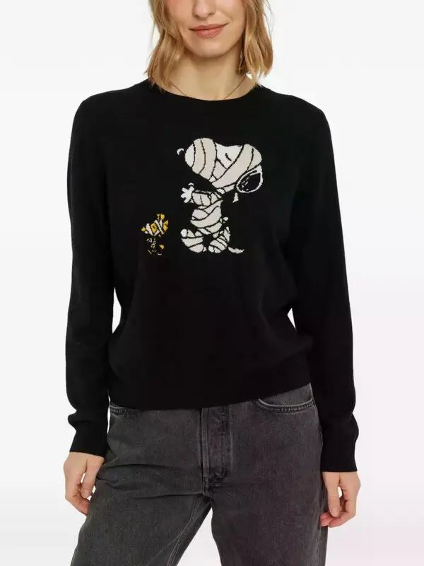 Chinti & Parker Intarsia Knit Snoopy Sweater