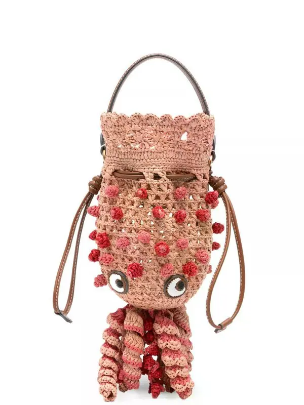 ANYA HINDMARCH Bucket Bag With Bobble Embellishments - Pink