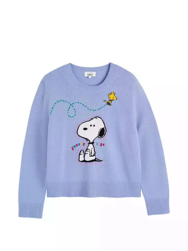 Chinti & Parker Snoopy Embroidered Sweater
