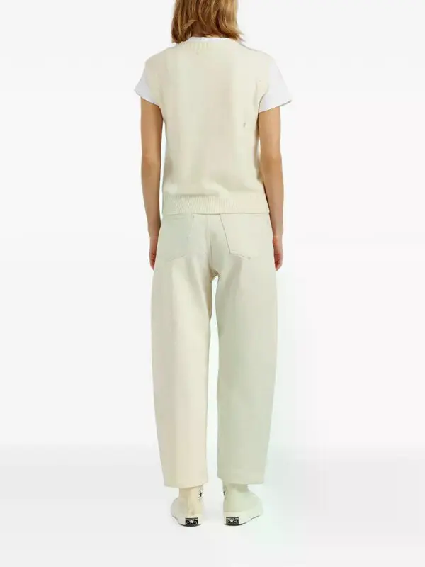 Chinti & Parker Snoopy Intarsia Knit Sweater Vest - Neutrals