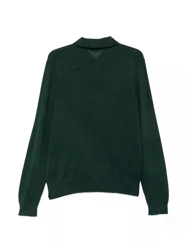 TOM FORD Long-sleeve Polo Shirt - Green