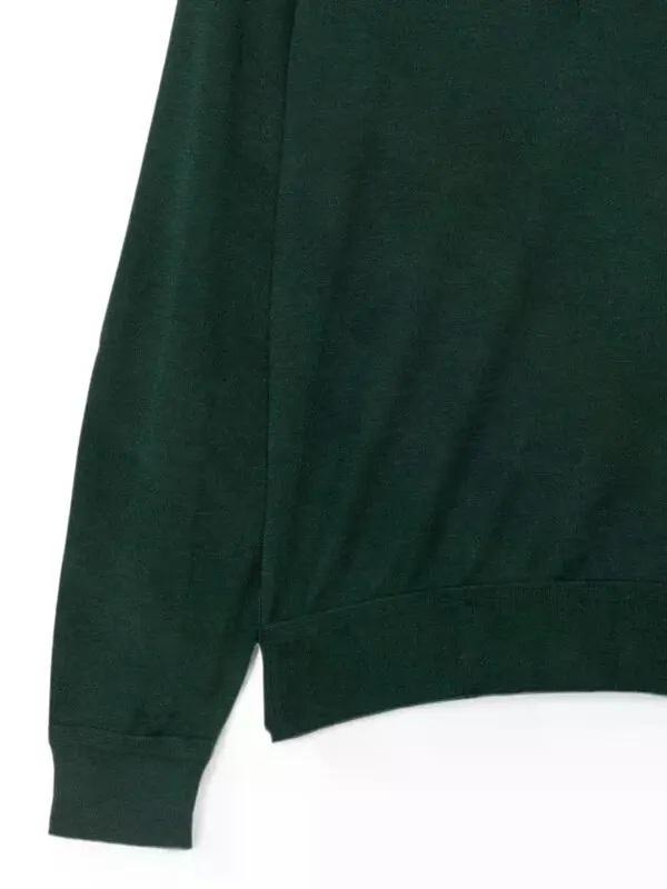TOM FORD Long-sleeve Polo Shirt - Green