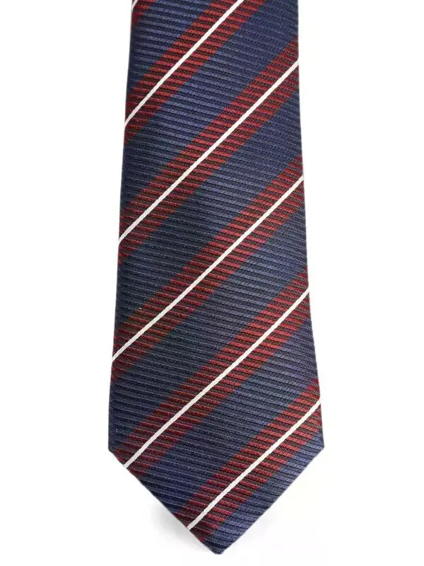 Giorgio Armani Silk Diagonal-stripe Neck Tie