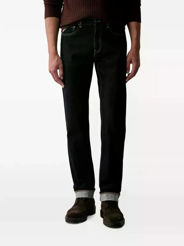 TRUSSARDI Contrast Stitch Regular Jeans