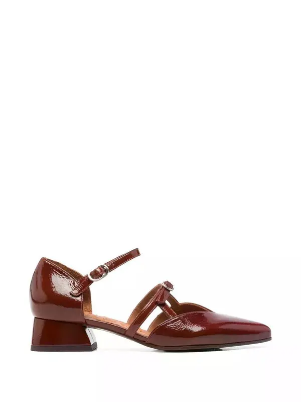 Chie Mihara Buckle-fastening Pointed-toe Loafers - Brown