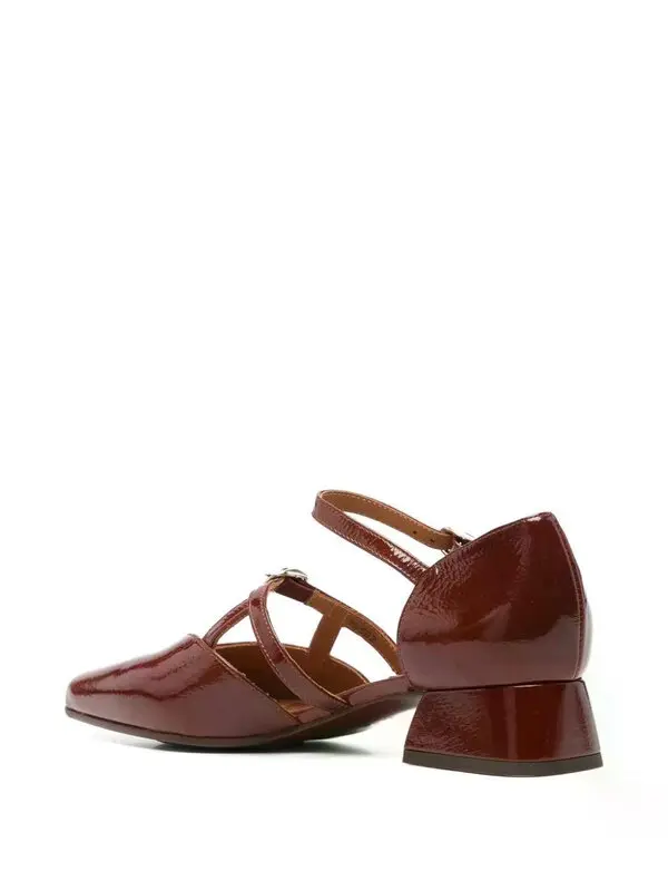 Chie Mihara Buckle-fastening Pointed-toe Loafers - Brown