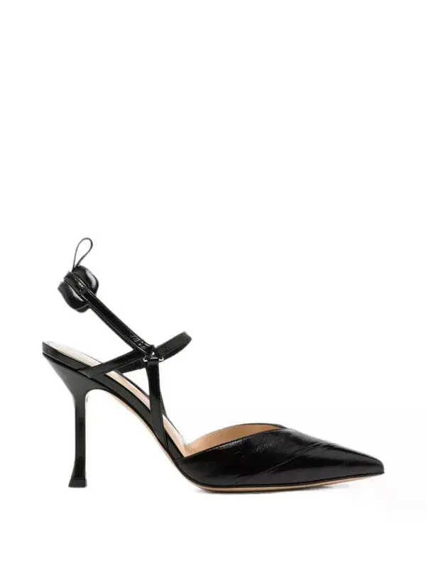 Fendi Pointed-toe Slingback Pumps - Black