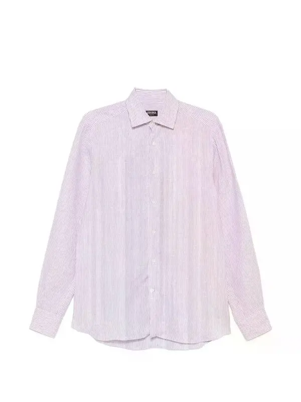 Zegna Striped Long-sleeve Shirt