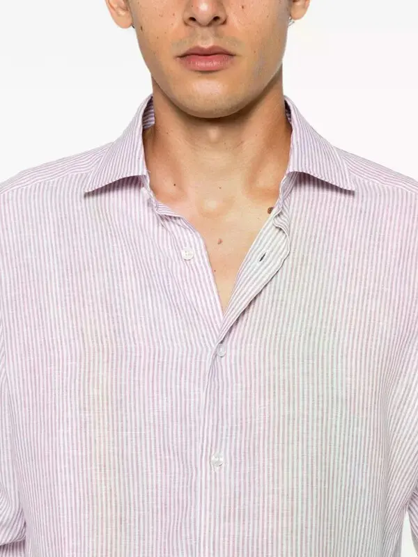 Zegna Striped Long-sleeve Shirt