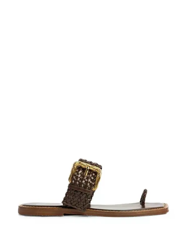 GIUSEPPE ZANOTTI Woven-strap Flat Sandals
