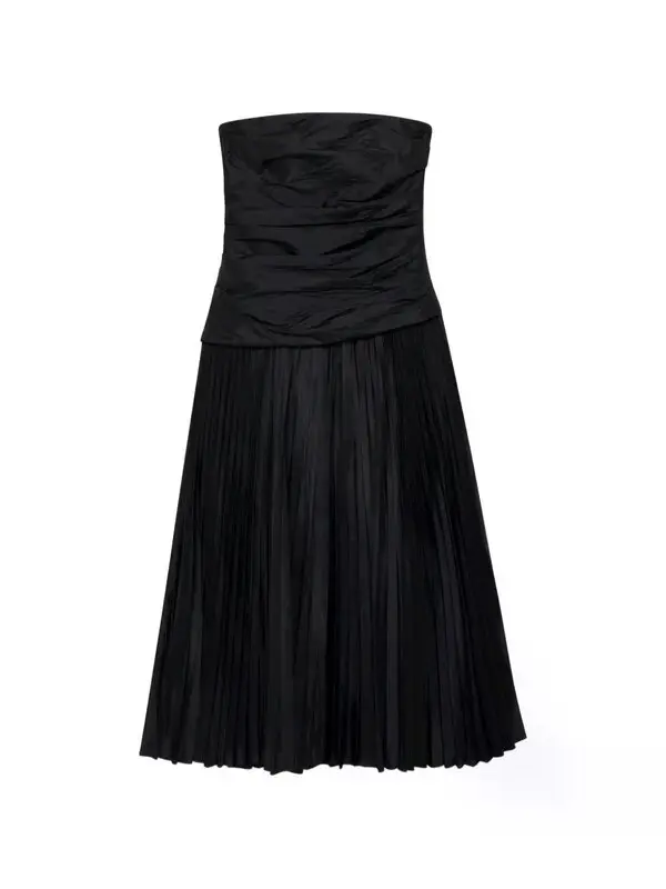 Simkhai Arie Ruched Bustier Midi Dress