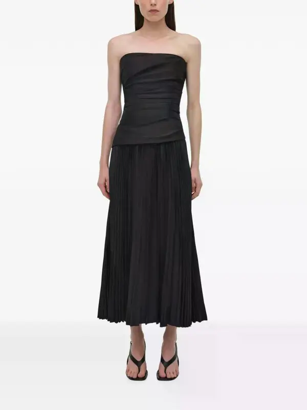Simkhai Arie Ruched Bustier Midi Dress