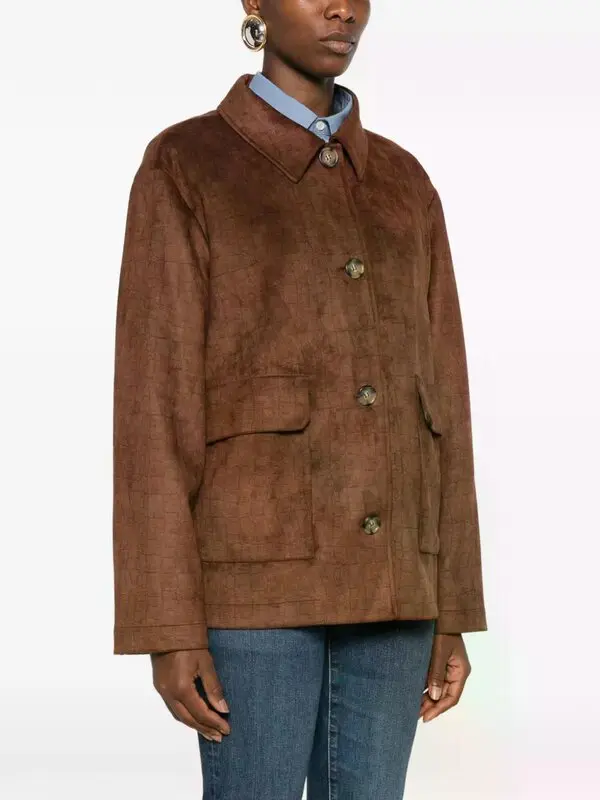 Marina Rinaldi Crocodile-effect Jacket