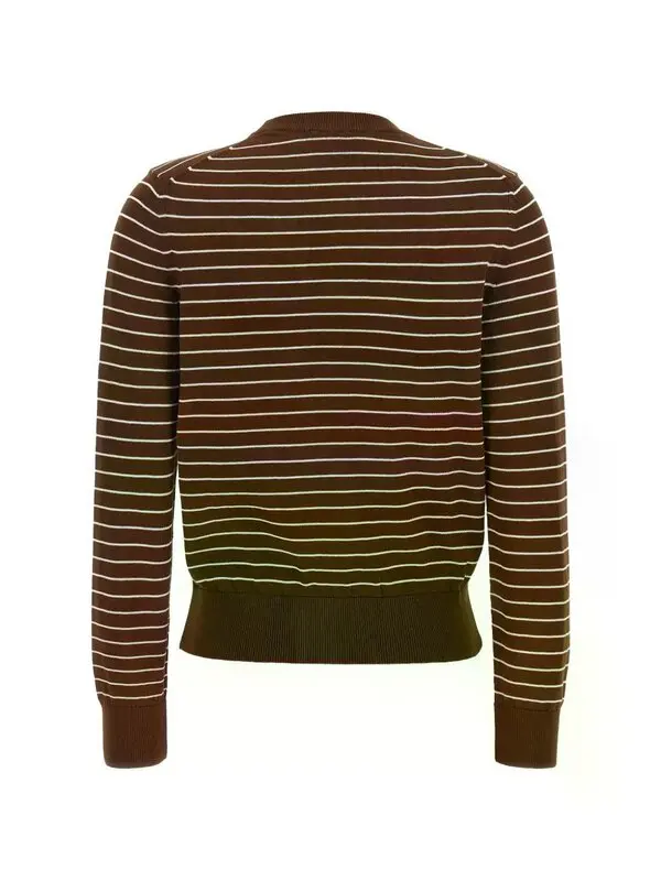 A.p.c. Striped Cotton Crewneck Sweater