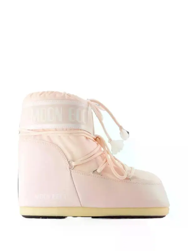 Moon Boot Icon Low Dusty Nylon Lace-up Boots - Pink