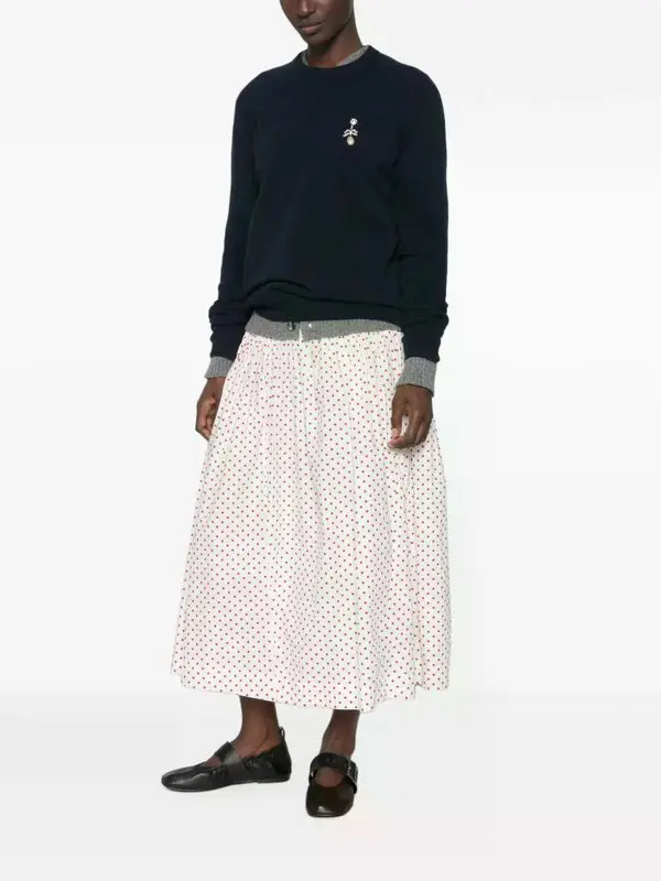 N°21 Crystal Embellished Raglan Sleeve Sweater