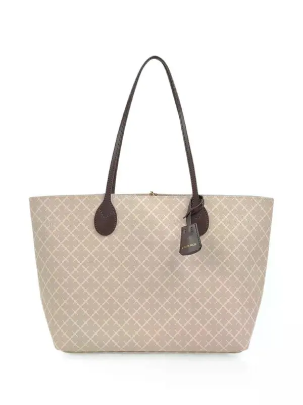 BY MALENE BIRGER Abigail Geometric Pattern Tote Bag - Neutrals