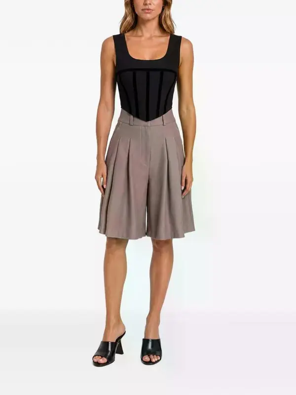 HAMZA Kimmi Pleated Shorts