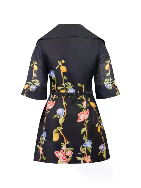LEO LIN Genevieve Mini Dress With Floral Print