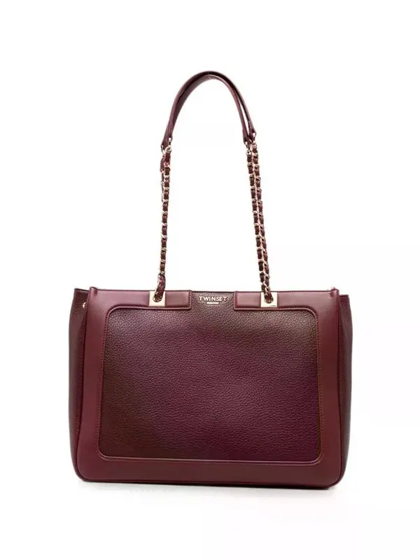 TWINSET Logo Detail Chain Shoulder Bag