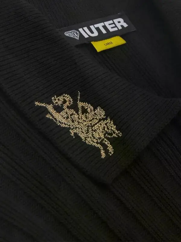 IUTER Courage Embroidered Half-zip Polo