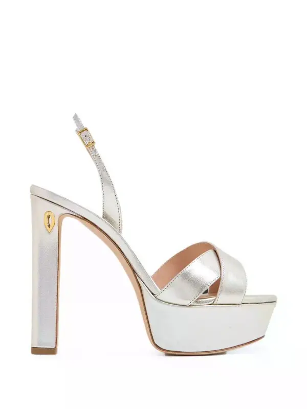 Jennifer Chamandi Platform Crossover-strap Sandals