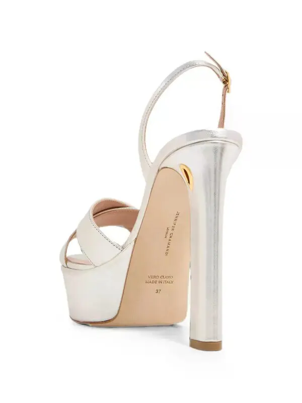 Jennifer Chamandi Platform Crossover-strap Sandals